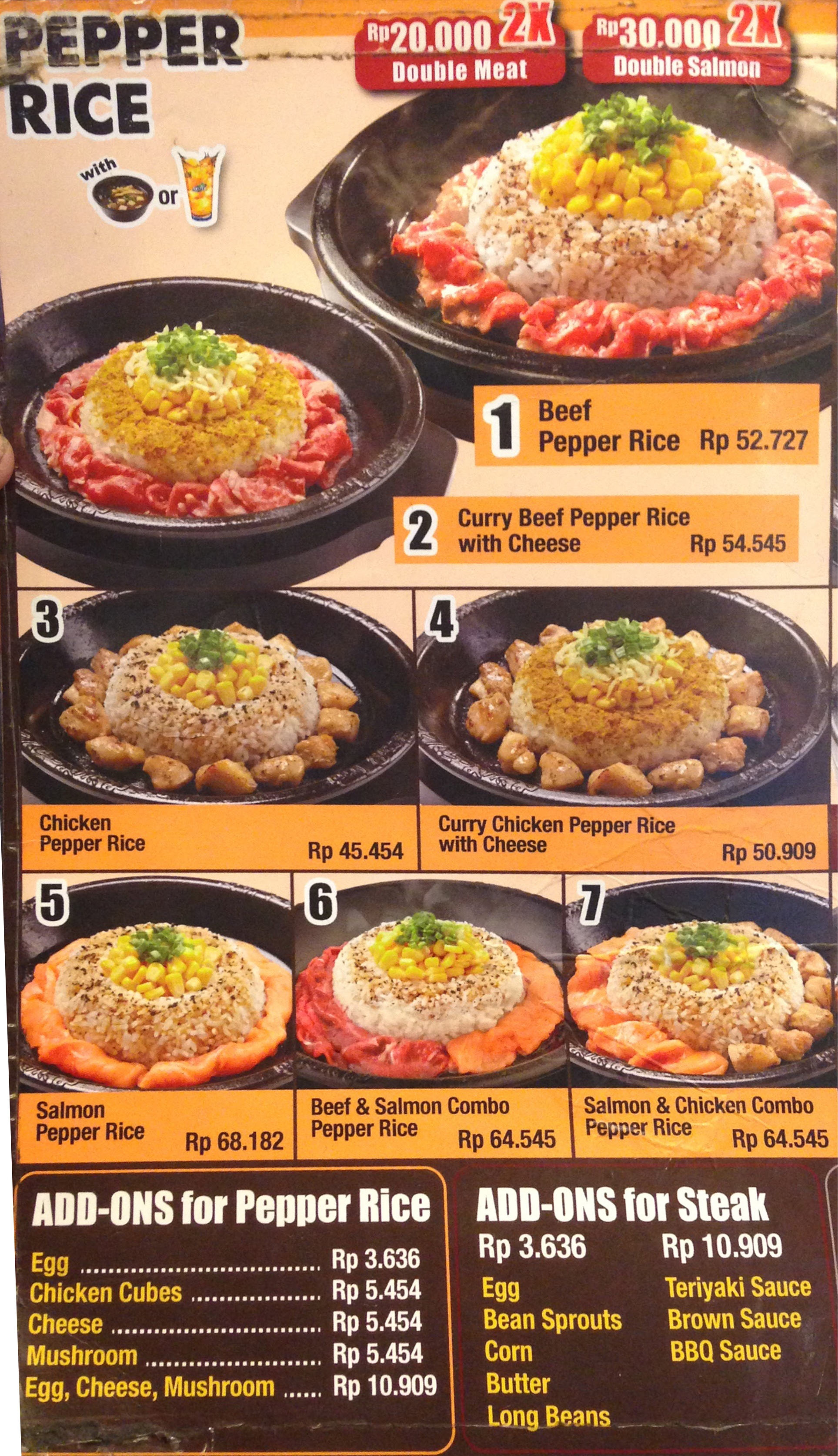 Pepper Lunch Menu Menu for Pepper Lunch Tanjung Duren Jakarta Qraved Indonesia